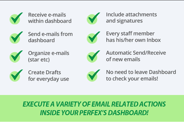 Mailbox Webmail based e-mail client Perfex CRM - Loja do App