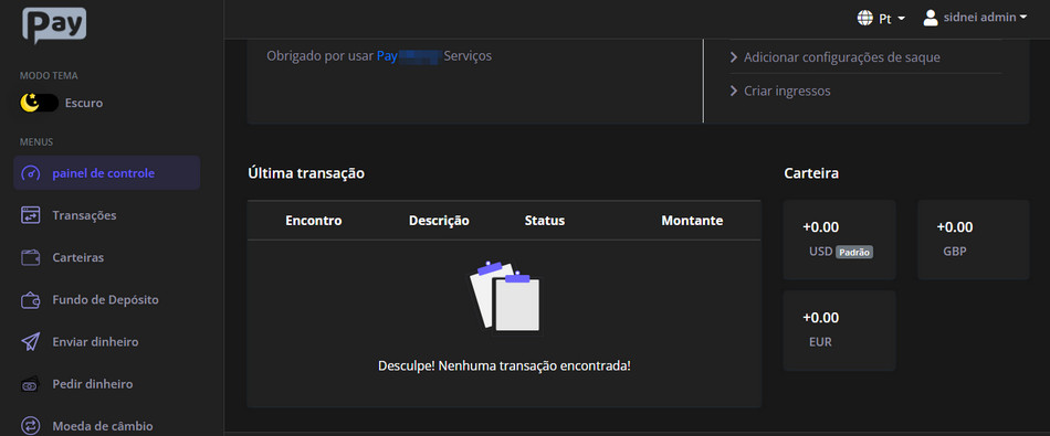 Script Sistema de pagamentos banco digital fintech completo com admin ...
