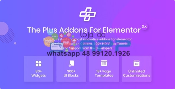 The Plus Addon para Elementor Wordpress - Loja do App
